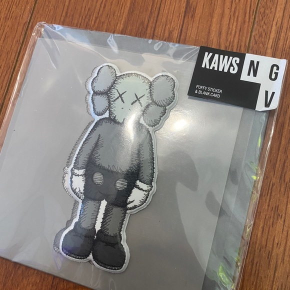 KAWS | Accessories | Kaws X Ngv Puffy Sticker Postcard | Poshmark